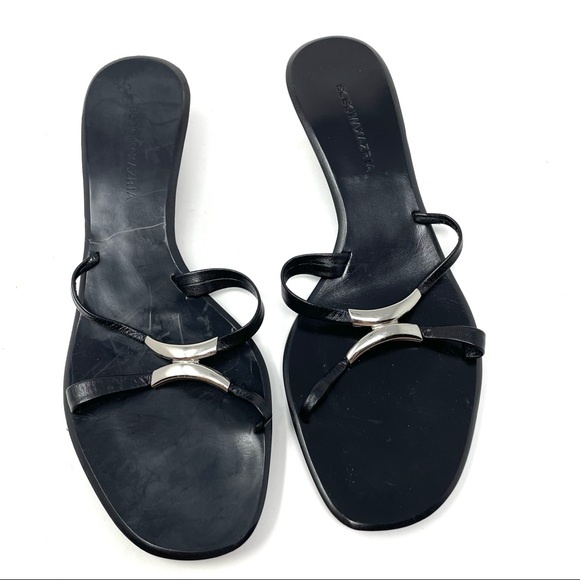 BCBGMaxAzria | Shoes | Bcbg Max Azaria Black Slides 75 | Poshmark